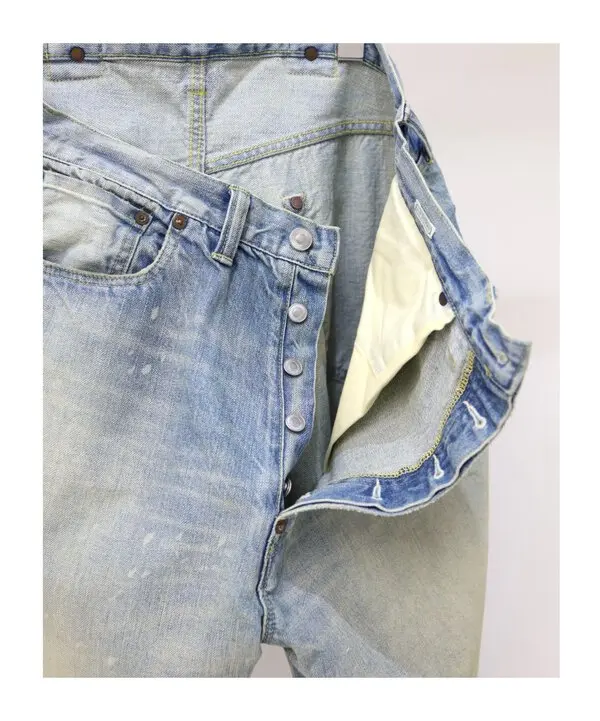 A.PRESSE No.37 Washed Wide Denim Pants