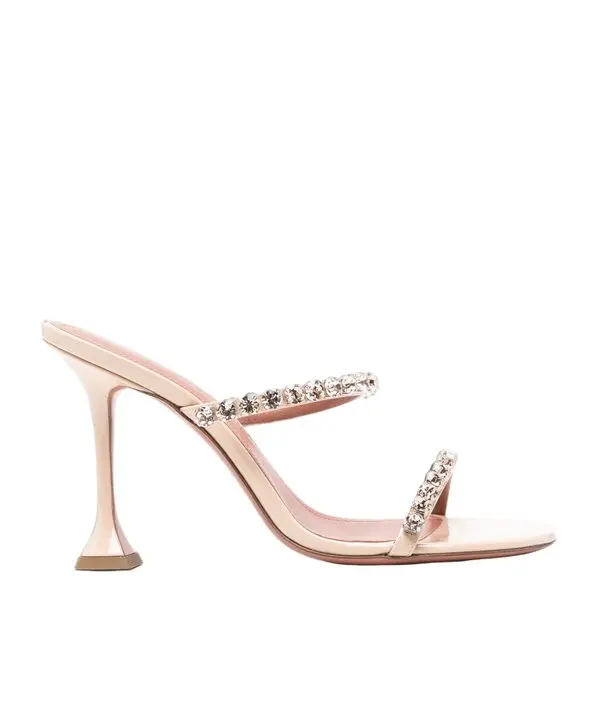 Amina Muaddi Rhinestone-strap High-heeled Sandals - No