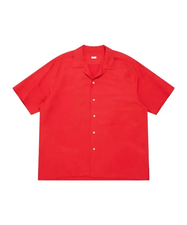 A.PRESSE Retro-style Short-sleeve Open-collar Shirt