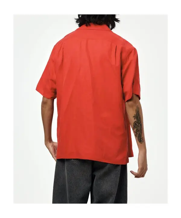 A.PRESSE Retro-style Short-sleeve Open-collar Shirt