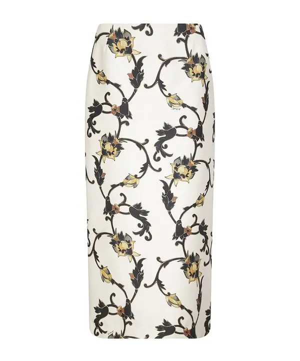 La DoubleJ Floral Print Pencil Skirt - No