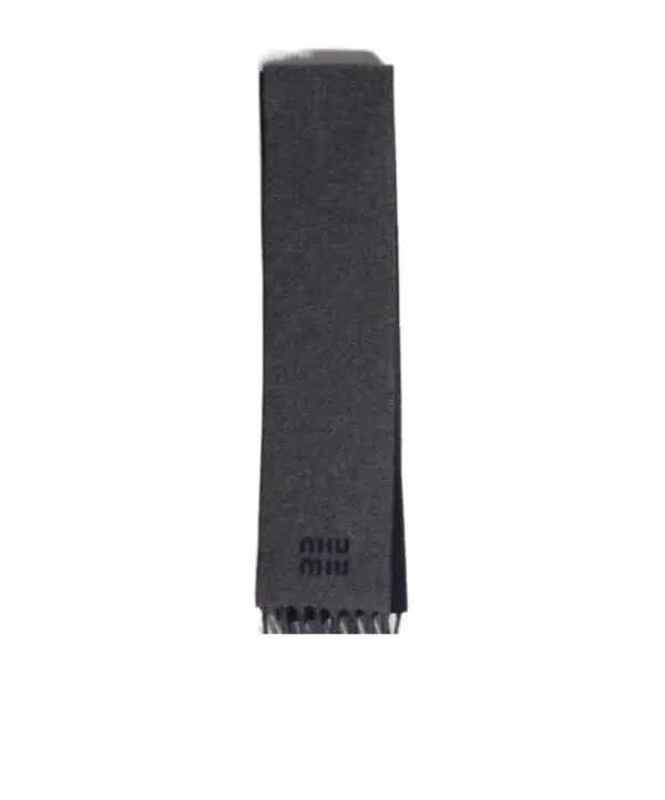 Miu Miu Cashmere Scarf - Black
