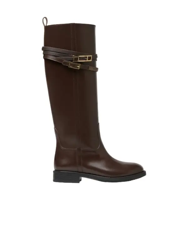 Fabiana Filippi Flat-soled Tall Boots - Black