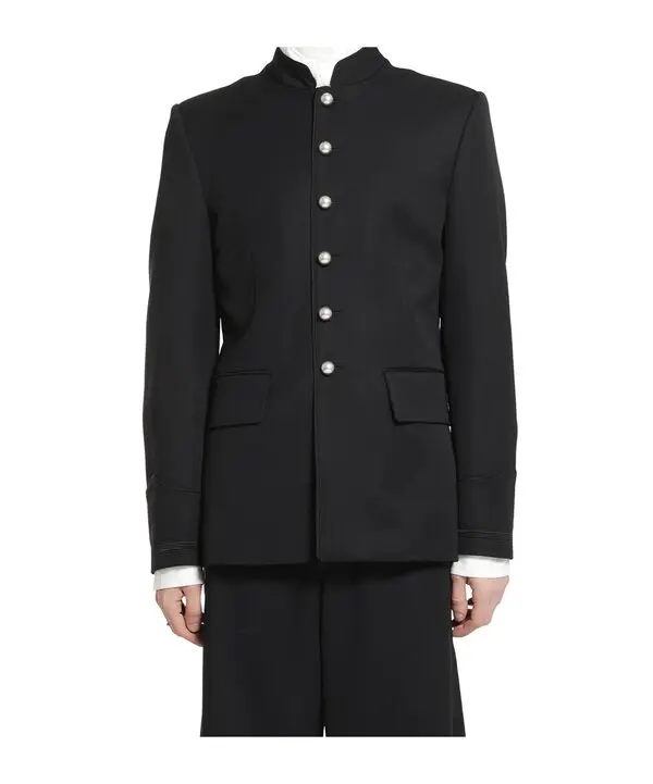 ANN DEMEULEMEESTER Straight-cut Casual Jacket