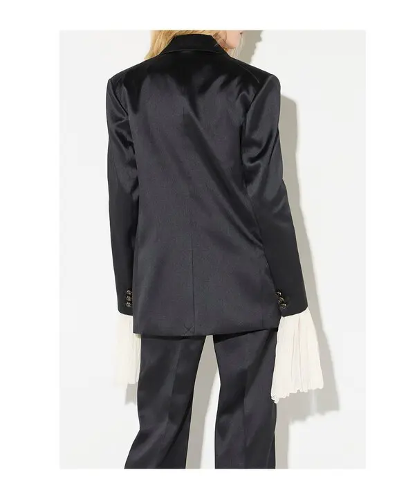 Elisabetta Franchi Satin Single-breasted Blazer