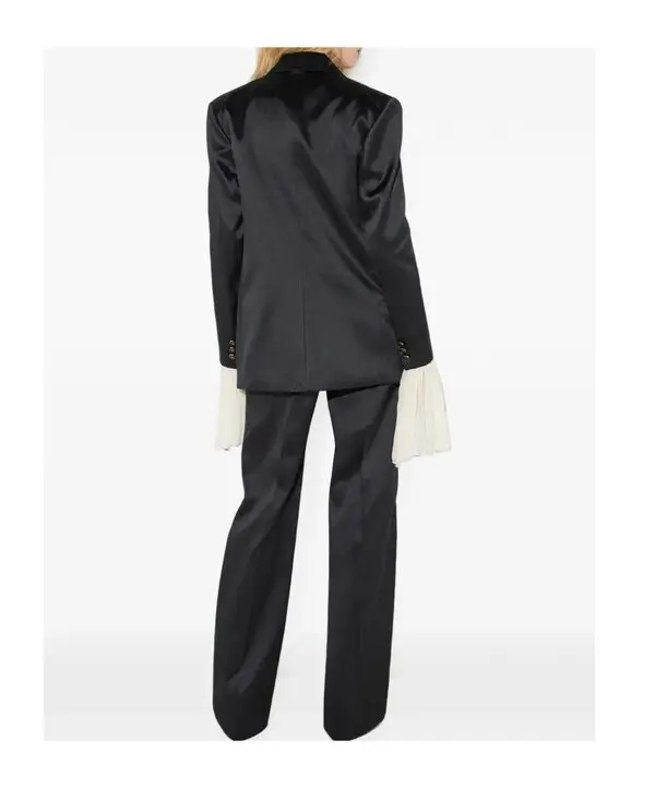 Elisabetta Franchi Satin Single-breasted Blazer