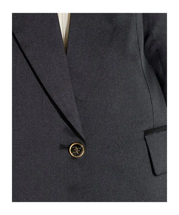 Elisabetta Franchi Satin Single-breasted Blazer