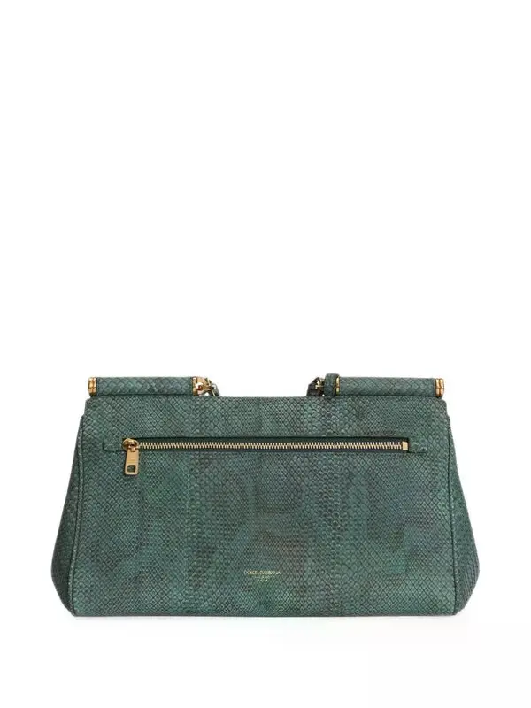 Dolce & Gabbana Medium My Sicily Handbag In Python - Green