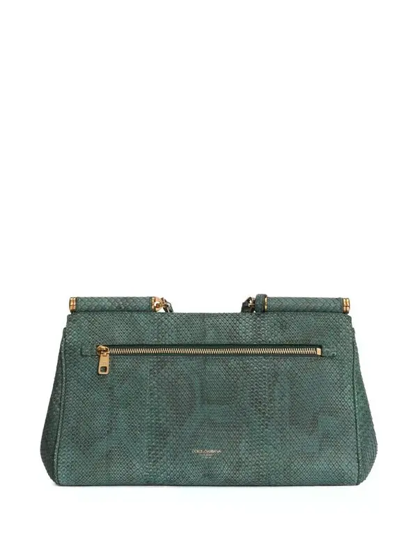 Dolce & Gabbana Medium My Sicily Handbag In Python - Green