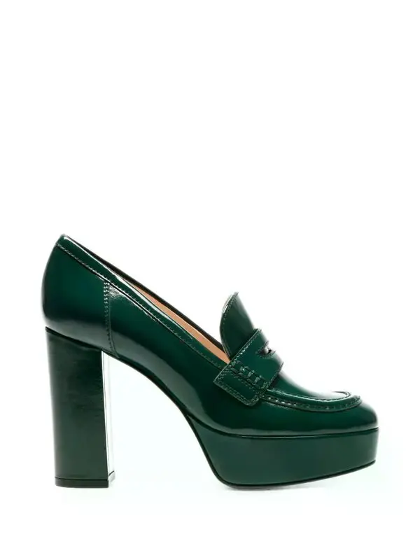 GIANVITO ROSSI Hadden Platform Loafers - Green