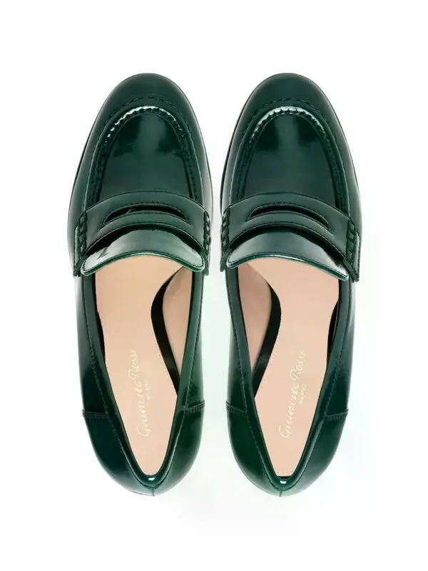 GIANVITO ROSSI Hadden Platform Loafers - Green