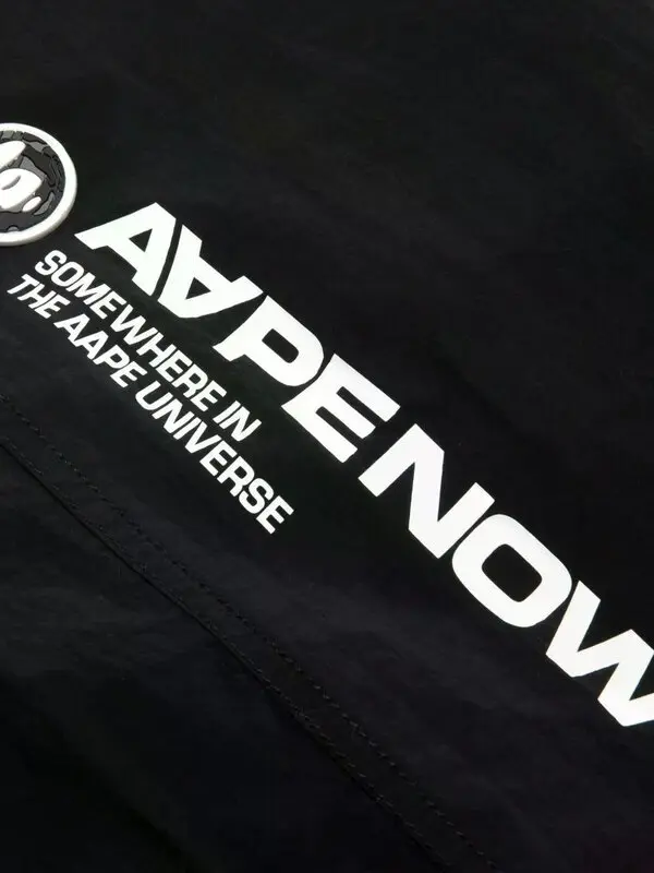 AAPE BY *A BATHING APE Moonface Logo-print Shorts