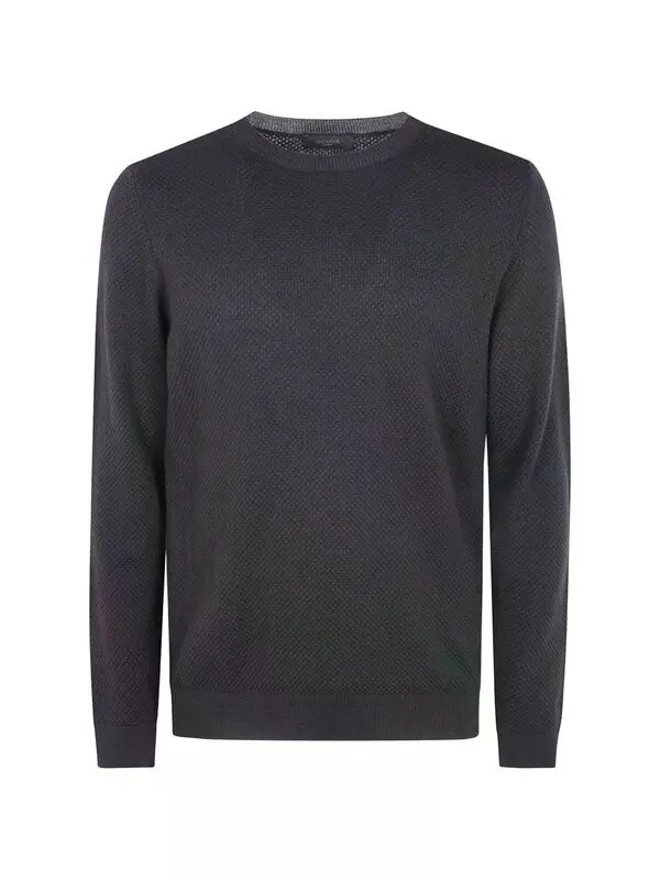 ZANONE Waffle-knit Long-sleeve T-shirt - Brown