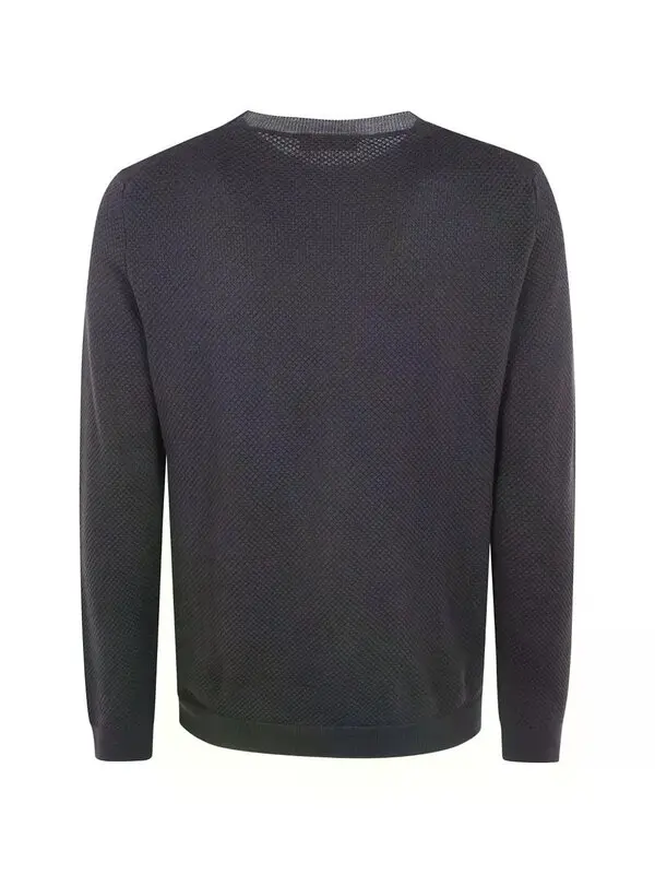 ZANONE Waffle-knit Long-sleeve T-shirt - Brown