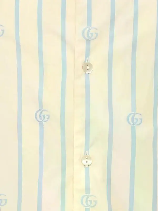 Gucci Double G Stripe Shirt - Neutrals