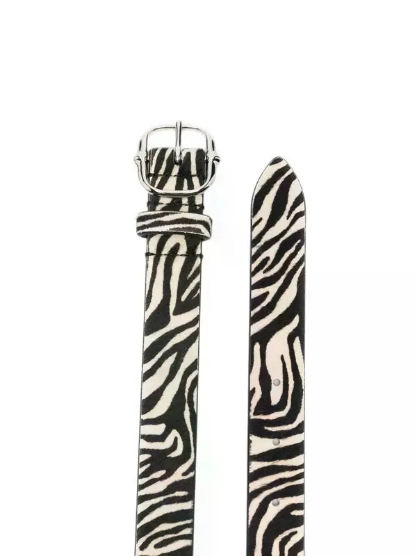 Isabel Marant Étoile Depson Zebra-print Belt - Neutrals