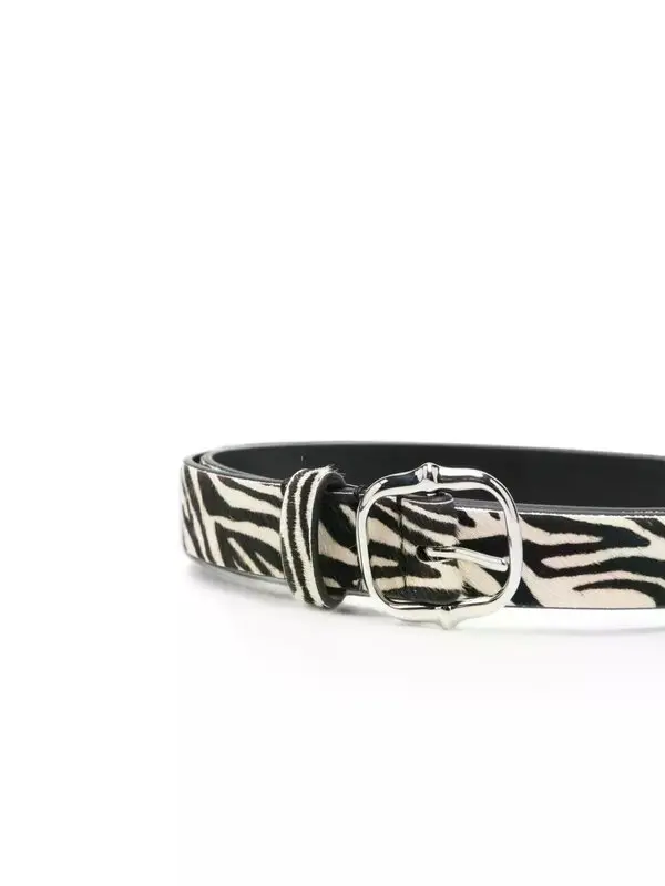 Isabel Marant Étoile Depson Zebra-print Belt - Neutrals