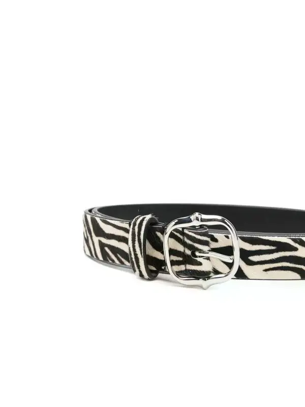 Isabel Marant Étoile Depson Zebra-print Belt - Neutrals