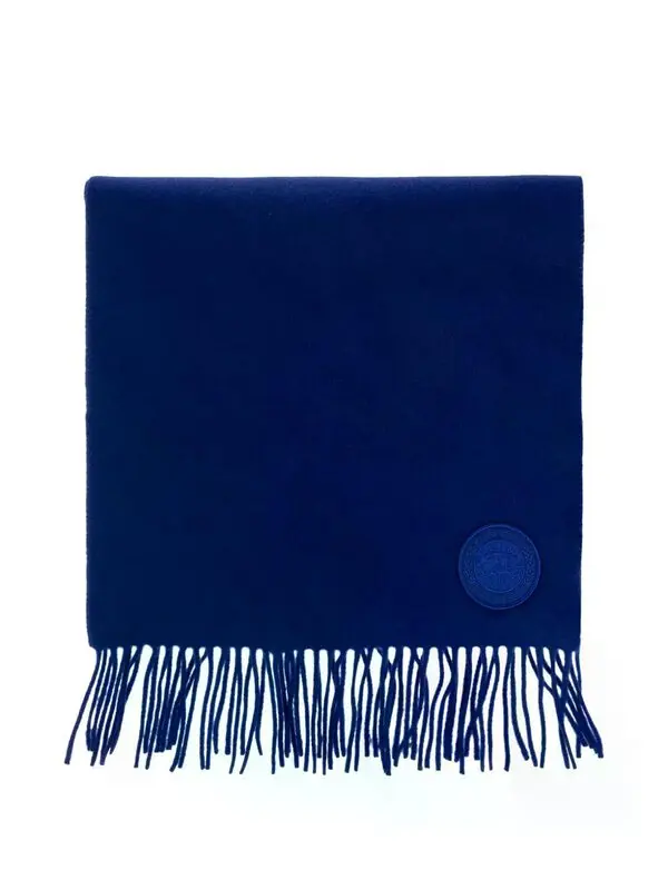 Canada Goose Fringed Logo-patch Scarf
