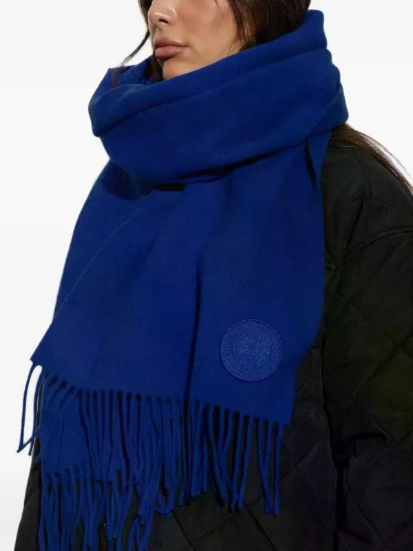 Canada Goose Fringed Logo-patch Scarf