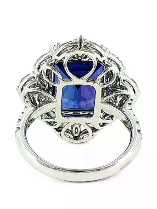 HYT JEWELRY Tanzanite And Diamond Ring - Silver