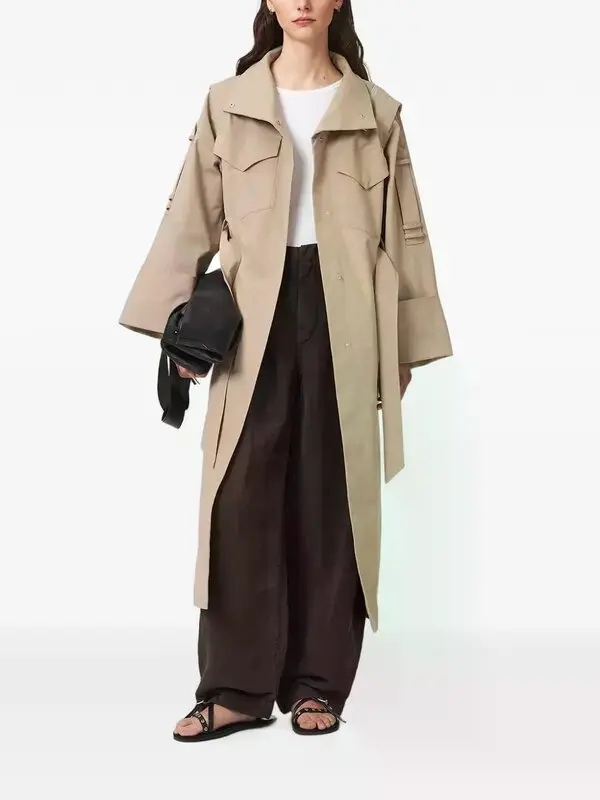 ALLSAINTS Belted Multi-pocket Trench Coat