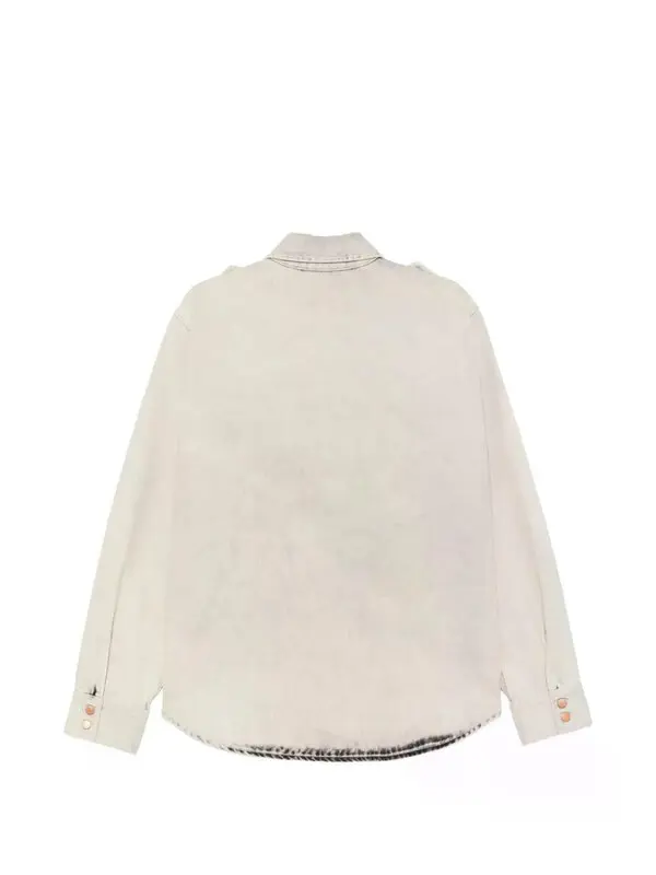 3x1 Kenya Acid-wash Epaulette Denim Jacket