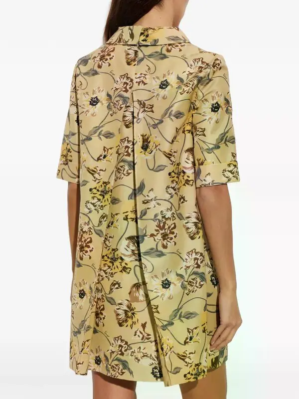 Kenzo Wildflower Mini Dress - Neutrals
