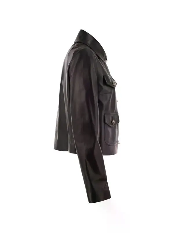 FAY Hook-fastening Leather Jacket