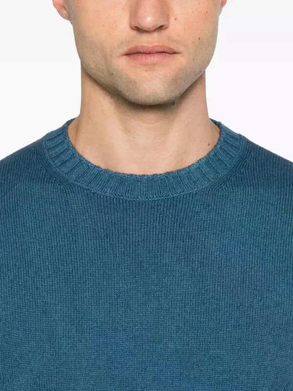 FILIPPO DE LAURENTIIS Crew-neck Ribbed-trim Sweater