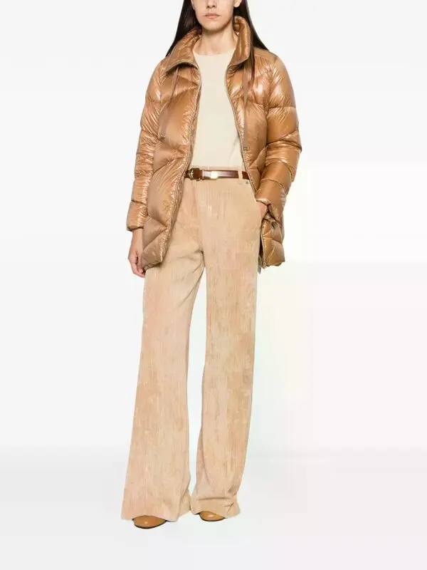 Herno Quilted High-neck Coat - Neutrals