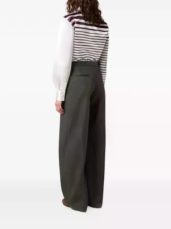 MSGM Pleated Wide-leg Trousers