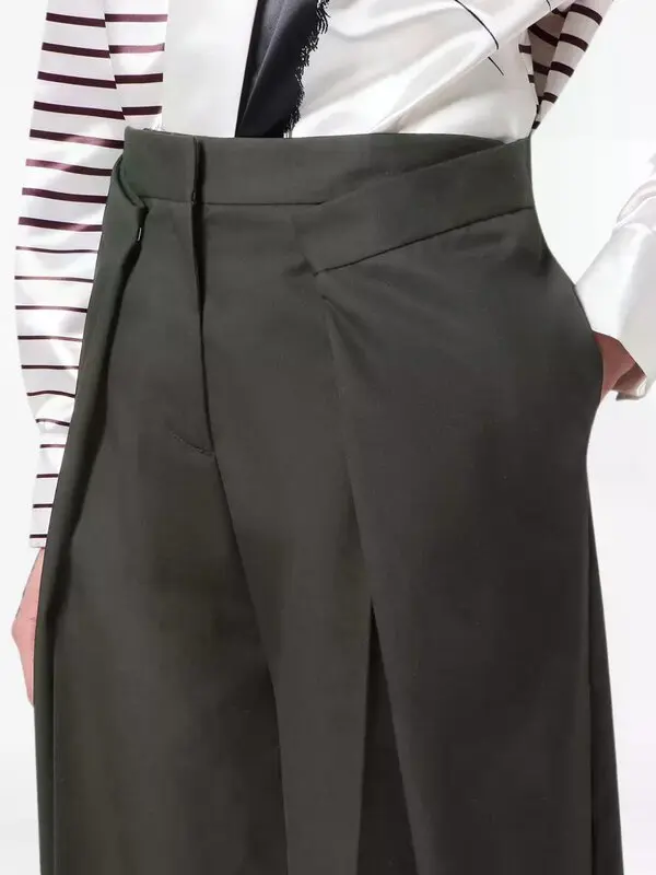 MSGM Pleated Wide-leg Trousers