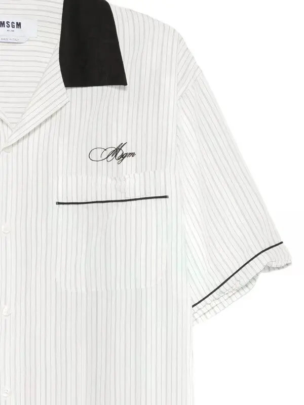 MSGM Striped Short-sleeve Shirt