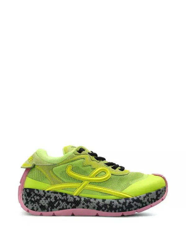 Loewe Pogo Panelled Sneakers - Green