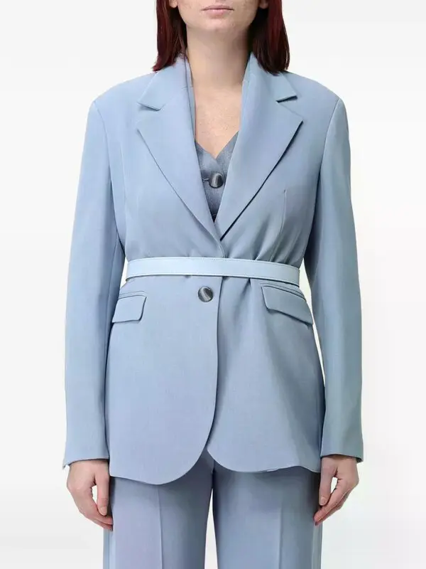 HANITA Belted Chain-detail Jacket
