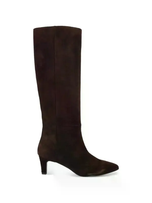 VIA ROMA 15 Pointed-toe Suede Boots - Brown