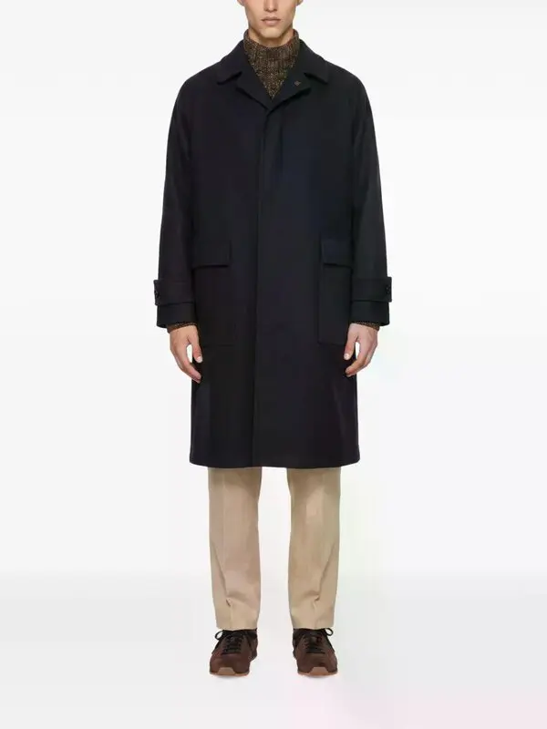 Tagliatore Raglan-sleeve Concealed-fastening Coat