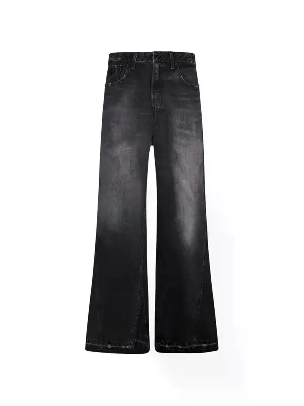 LOIS Faded Panelled Jeans - Black