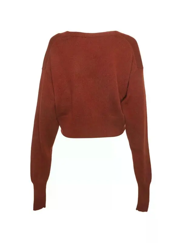 Chloé V-neck Cropped Sweater