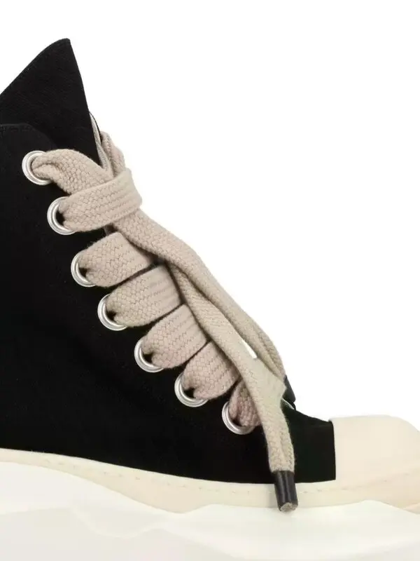 Rick Owens Jumbolace Abstract Sneakers - Black