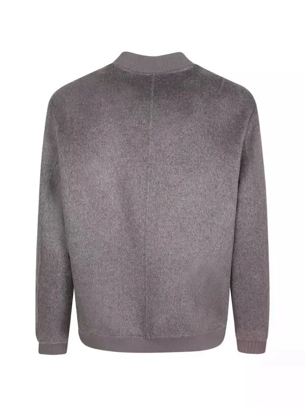AMARANTO Zip-up Bomber Jacket - Grey