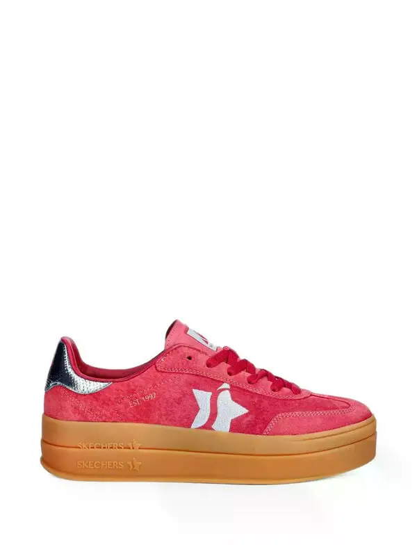 Sketchers Academy Hi Elevated Essence Logo-patch Platform Sneakers - Pink