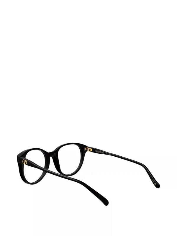 Valentino Garavani Vlogo Signature Round-frame Glasses