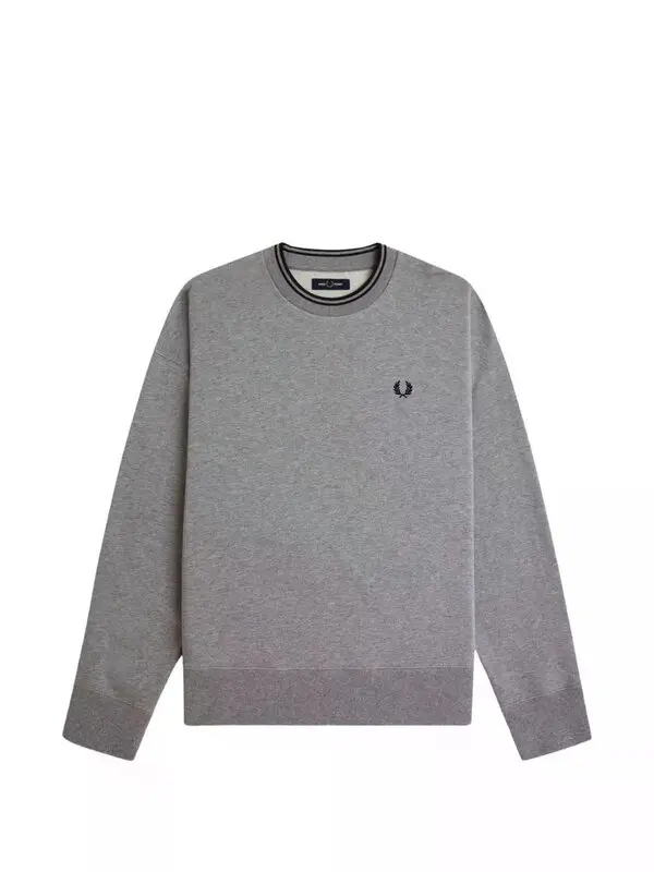 Fred Perry Logo-embroidered Striped-trim Sweater