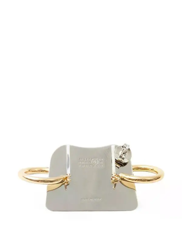 MAISON MARGIELA Numeric-engraved Vitrine Earrings - Gold