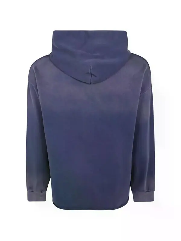 FOUND Logo-embroidered Lion-patch Hoodie