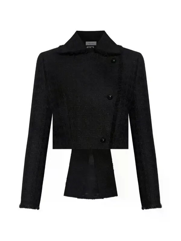 Alexander McQueen Asymmetrical Tweed Jacket