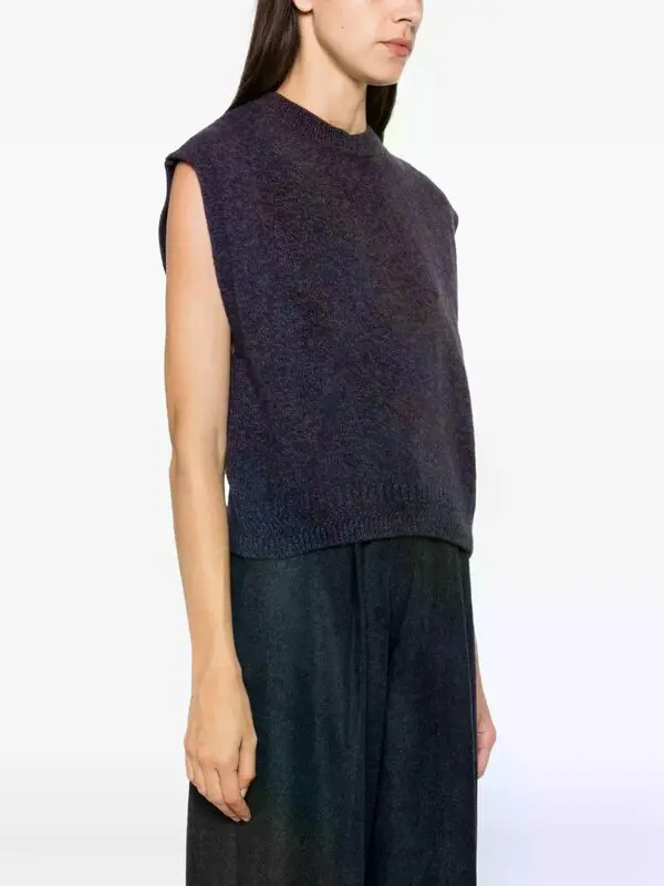 SESSUN Fabinino Ribbed-trim Knitted Vest