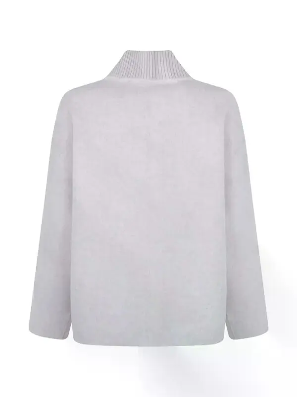 GIOVANNI PARIS Leo Zip-up Ribbed-collar Jacket - Neutrals
